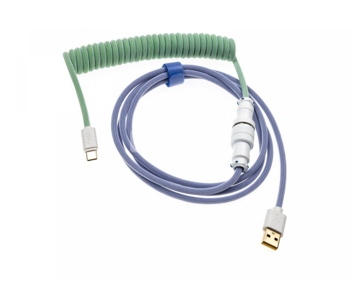 Ducky Premicord Iris - Coiled Cable - MaxGaming.fi
