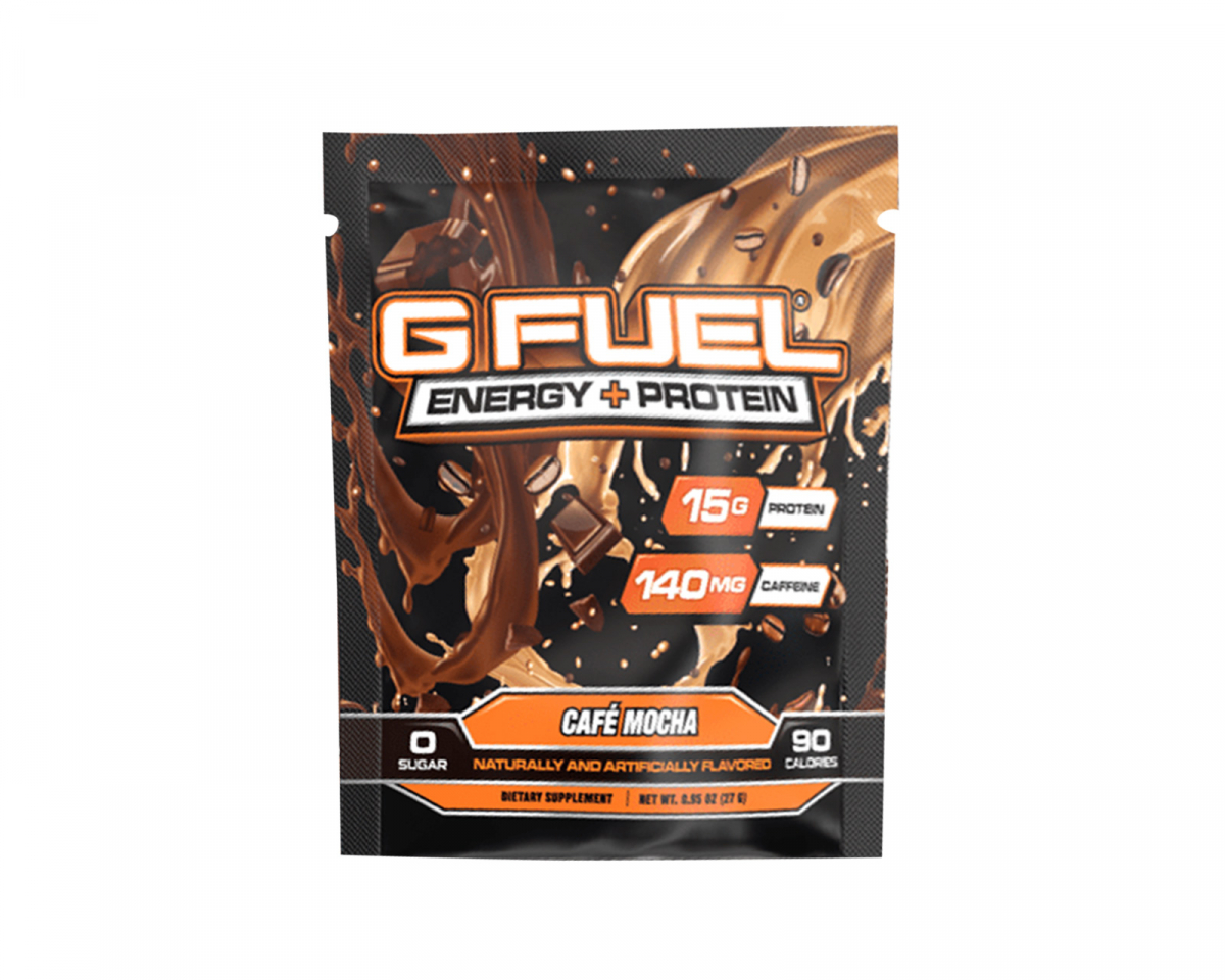 G FUEL Energy + Protein Café Mocha - Single Serving - MaxGaming.fi